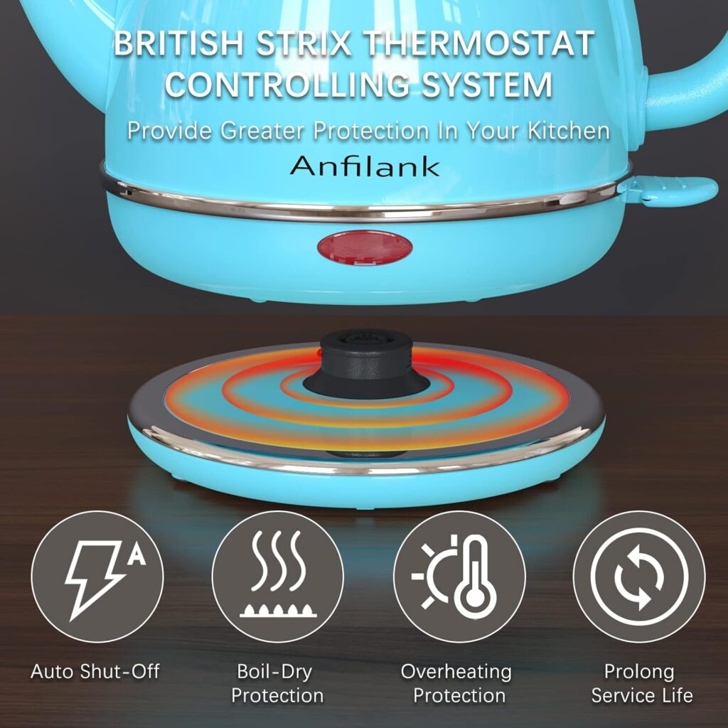 Anfilank Electric Gooseneck Kettle: Boil Water in 60 Seconds ...