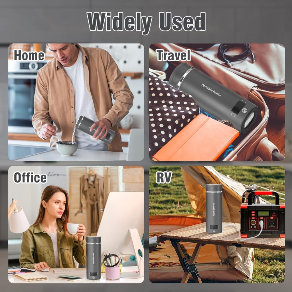 Travel Electric Kettle: Portable Mini Boiler - Stainless Steel Tea Kettles